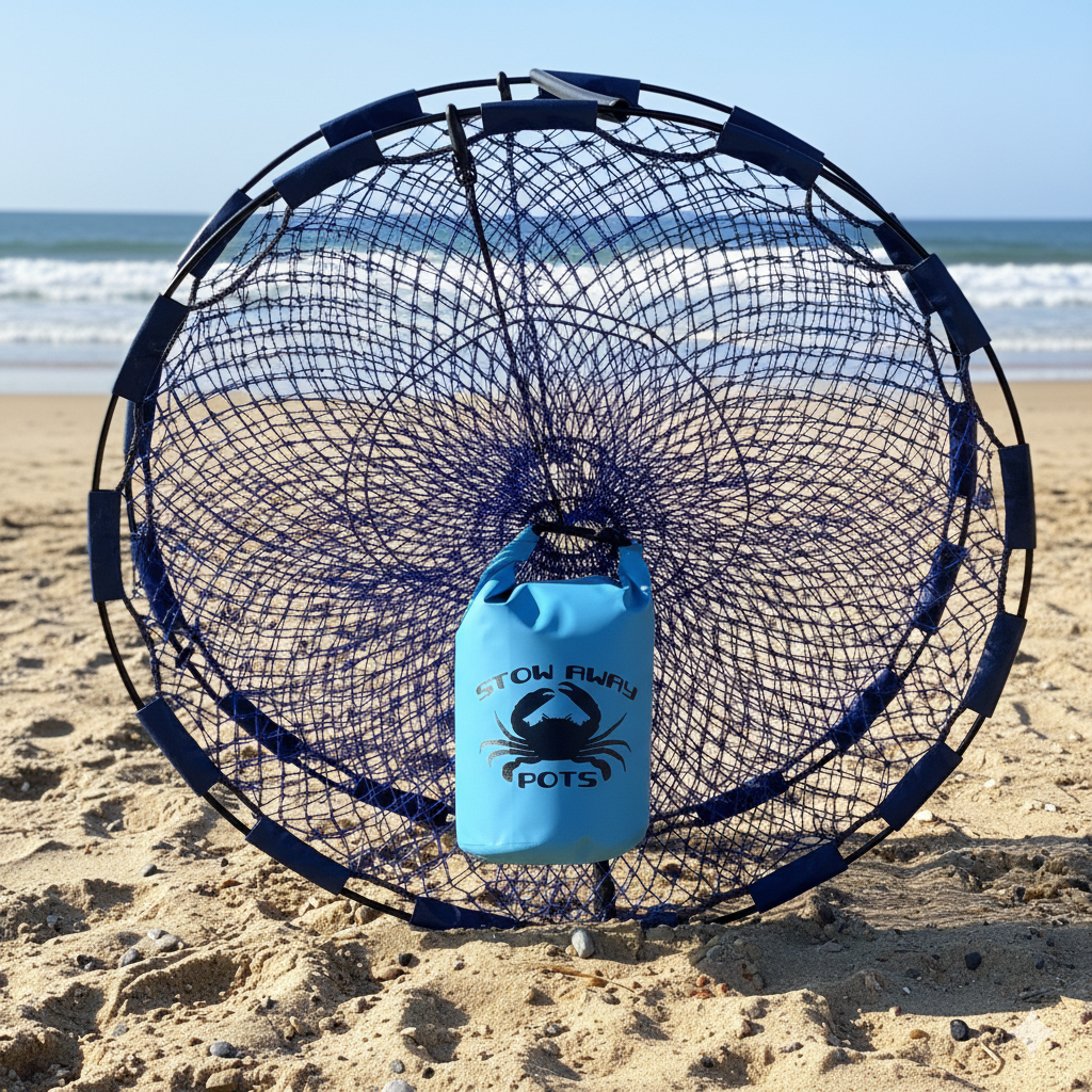 StowAway Collapsible Crab Pot Kit - Blue Bag – The Stow Away Crab Co